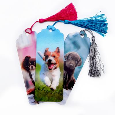 China 3D Lenticular Bookmark 5.6x15.3cm with 0.6mm PET Material for Puppies and Kittens Reader Promotions for sale