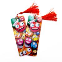 China 3D Lenticular Bookmark 5.6x15.3cm with 0.6mm PET Material and Tassel for Gifts and Stationery for sale