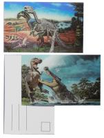 China 3D Lenticular Dinosaur Animation Cards - 10x15cm to 12x17cm Sizes with 0.6mm PET Material and Glasses-Free 3D Effects for sale