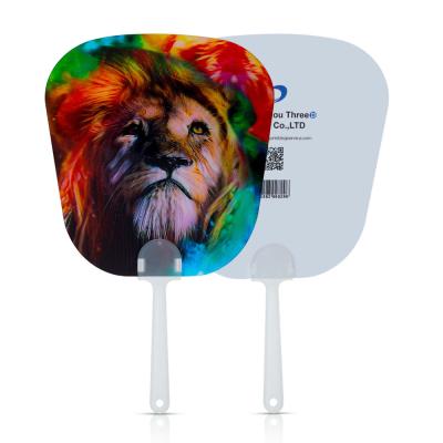 China Custom 3D Lenticular Hand Fans with 1000 MOQ - Promotional Plastic PET PP Printing for Events for sale
