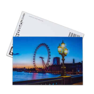 China Roller Coaster Parks 3D Lenticular Motion Card Souvenir 10x15cm to 12x17cm Custom Sizes 0.6mm PET Material for sale
