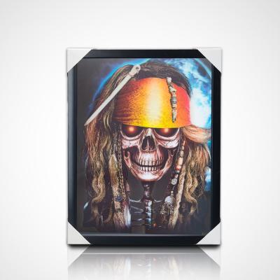 China Custom 3D Lenticular Poster with Frame - 510mm x 710mm Size, Flip & Animation Effects, 500 Pcs MOQ for sale
