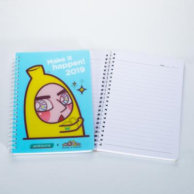China Custom 3D Lenticular Notebook A5 Notepad with 0.35-0.9mm PET Cover and Multiple Visual Effects for sale