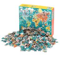 China Custom 1000-Piece Jigsaw Puzzle with 157g C2S Paper and 800g Grey Board - ISO Certified Manufacturing for sale