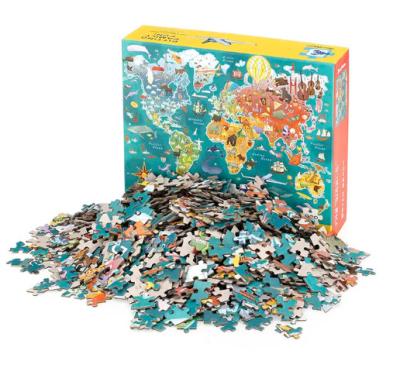 China Custom 1000-Piece Jigsaw Puzzle with 157g C2S Paper and 800g Grey Board - ISO Certified Manufacturing for sale