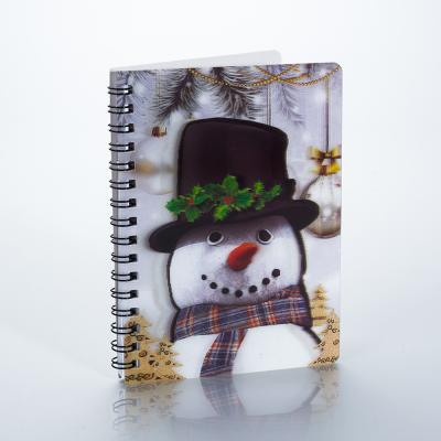 China Custom 3D Lenticular Spiral Notebook A4 A5 Size with 0.35mm-0.9mm PET Cover for Students and Office Use for sale