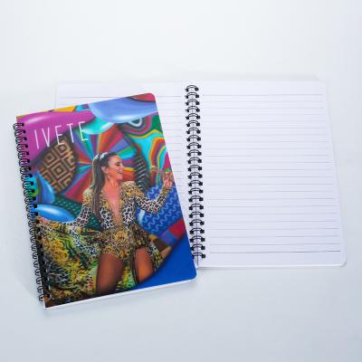 China Custom A4/A5/A6 3D Lenticular Notebooks with Motion Effects - 100 Piece MOQ, Spiral Binding for sale
