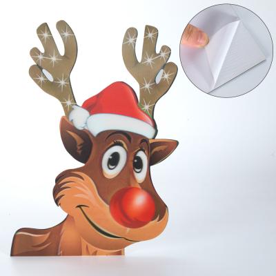 China Custom 3D Lenticular Stickers 10×15cm with Flip and Depth Effects - PET Material 0.65-0.76mm Thickness for sale