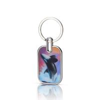 China Custom 3D Lenticular Keychain 2 Inch with UV Printing, Waterproof Acrylic Material and 0.5 Ounce Weight for sale