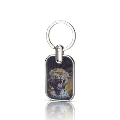 China Custom 3D Lenticular Keychain 2 Inch Acrylic with Full Color UV Printing and Waterproof Design for sale