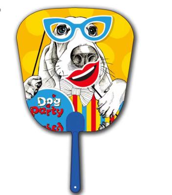 China Custom 3D Lenticular Plastic Hand Fan with 75lpi Lens - 510mm x 710mm Size, 1000 Pcs MOQ for sale