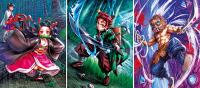 China Custom 3D Lenticular Anime Posters - Luffy, Demon Slayer, Jujutsu Kaisen Designs with 500 Pcs MOQ for sale