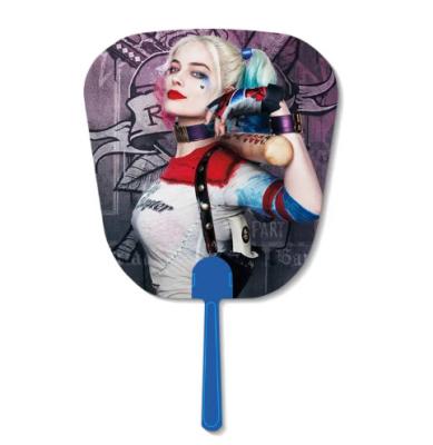 China Custom 3D Lenticular PP Manual Hand Fan 18×18cm 45g with Flip 3D Effect for Promotional Gifts for sale