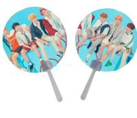 China Custom 3D Lenticular Hand Fan with Flip Animation - 1000 Pcs MOQ, PP/PET Material for Promotional Gifts for sale