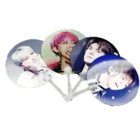China Custom 0.6mm PET 3D Lenticular Printed Hand Fan - 510mm × 710mm Size with 75lpi Lens for sale