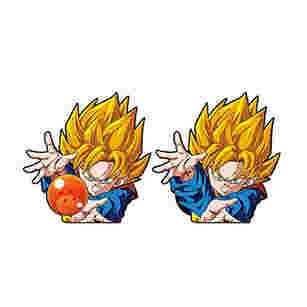 China Dragon Ball 3D Lenticular Stickers 10x15cm Waterproof Anime Car Decals with Flip Effect for sale