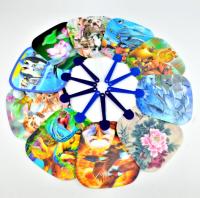 China Custom 3D Lenticular Hand Fans 0.3-7.0mm PET/PP Material with 50-161 LPI Resolution for Promotional Advertising for sale