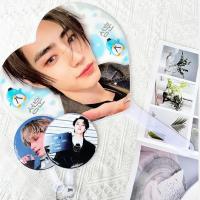 China Custom 3D Lenticular Hand Fan with Idol Group Design - 3000 Pcs MOQ, PP/PET Material for sale
