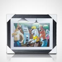 China Custom 3D Lenticular Dragon Ball Poster Flip Animation Picture with Black Frame 500 Pcs MOQ for sale