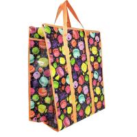 China Strong Eco Friendly Glossy / Matt Zipper Closure Shopping Bag With Customized Design for sale