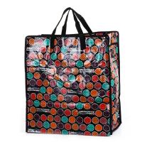 China 130gsm To 190gsm PP Shopping Bag With 2cm Piping OEM Printed Plastic Carrier Bags for sale