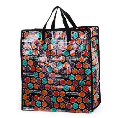 China 130gsm To 190gsm PP Shopping Bag With 2cm Piping OEM Printed Plastic Carrier Bags for sale