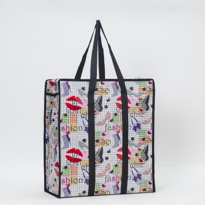China Nigeria printed pp woven shopping package large shopper bag for sale
