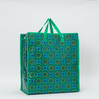 China PP Material Structure Zip Shopping Bags With Customized Size Printing Design for sale