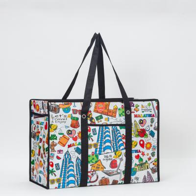 China new design   pp woven shopping bag factory sell /yiwu cheap price for sale