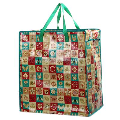 China Custom Printed Recyclable Woven Carry Bags With Logo 30CM To 50cm for sale
