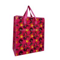 China CMYK Zipper Top Pp Woven Polypropylene Shopping Bag With Zip Puller for sale