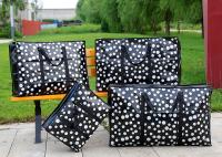China Double Handle Colorful Design Customized Shopping Bags With Zipper Closure for sale