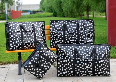 China Double Handle Colorful Design Customized Shopping Bags With Zipper Closure for sale