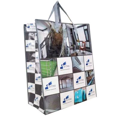 China Customized Eco Friendly Laminated Woven Tote Bags Strong Durability Glossy / Matt Finish for sale