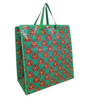 China Zipper Or Button Closure Printed Woven Bags For Shopping for sale