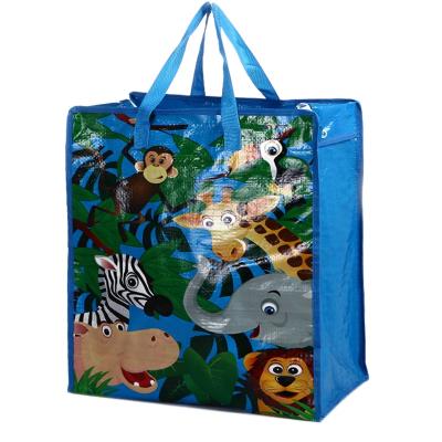 China Customized Printing Side Laminated PP Shopping Bag With Sewing Sealing for sale