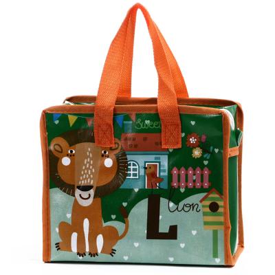 China Foldable Double Handle PP Grocery Shopping Bag In Vibrant CMYK Colors for sale