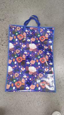 China Zipper or Snap Closure Recycled Shopping Bags Reinforced Handles Durable Design for sale