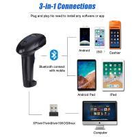 China RS232 100 Scans / Second Bluetooth Handheld Barcode Scanner 1d YHD-1100LB for sale