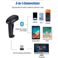 China 1D CCD Bluetooth Barcode Scanner Wireless For Store Supermarket YHD-1100CB for sale