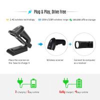China Bluetooth Qr Scanner Barcode Reader 1D Bi Directional 3 In 1 2.4GHz Wireless Wired for sale