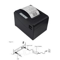 China Black 80mm POS Printer 260mm/Sec USB Thermal Receipt Printer for sale