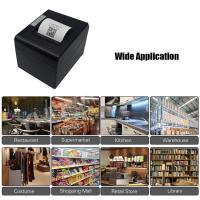 China Black 80mm POS Printer 260mm/Sec USB Thermal Receipt Printer for sale
