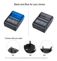 China Restaurant 58mm Thermal Printer Portable 2 Inch Bluetooth Thermal Receipt Printer for sale