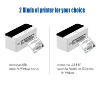 China USB Bluetooth Label 110mm Thermal Printer 4x6 Handheld Compatible With Smartphones for sale