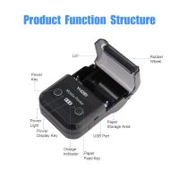 China Bluetooth 58mm Thermal Printer 2 Inch Mini Pocket Thermal Printer For Supermarket for sale