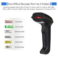 China Inventory Handheld Barcode Machine Scanner 1D Bluetooth Laser Qr Code Scanner for sale