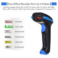 China Laser Hand Held 1D Barcode Scanner Reader 2.4G Cordless YHD-5700LW for sale