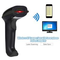 China Inventory Handheld Barcode Machine Scanner 1D Bluetooth Laser Qr Code Scanner for sale