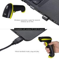 China Laser Hand Held 1D Barcode Scanner Reader 2.4G Cordless YHD-5700LW for sale